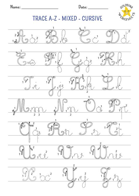 Letters In Cursive A Z