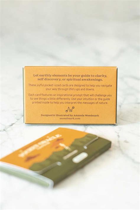 Nature Lover S Pocket Oracle Deck Elements Amanda Weedmark Illustration Graphic Design
