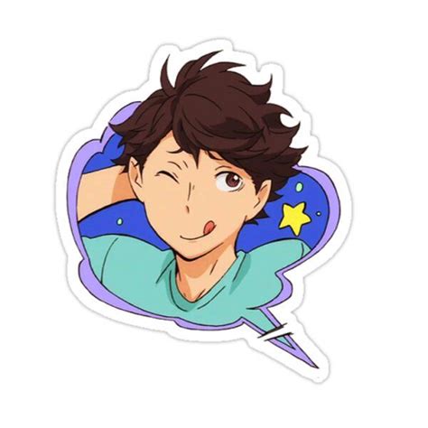 Oikawa Tooru Sticker For Sale By Mizarrose Anime Printables Anime