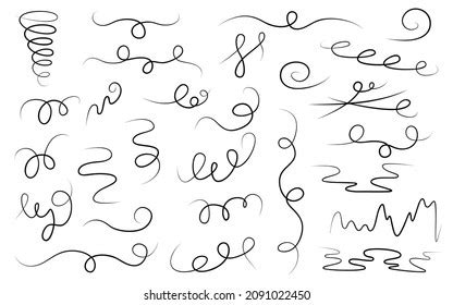 Abstract Handwritten Signatures Design Documents Sheet Stock Vector