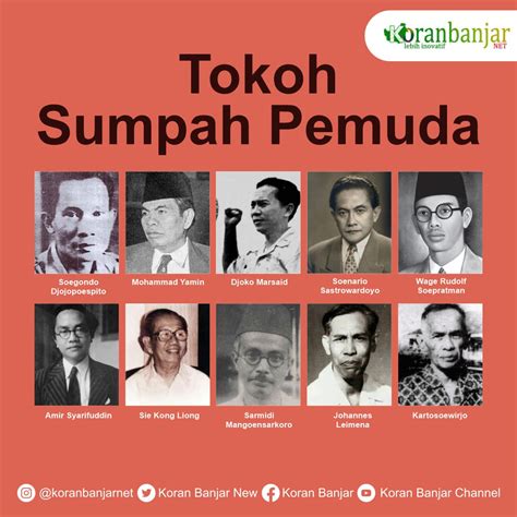 Mengenal Tokoh Tokoh Di Balik Sumpah Pemuda Ada Kakek Dian Sastro Riset