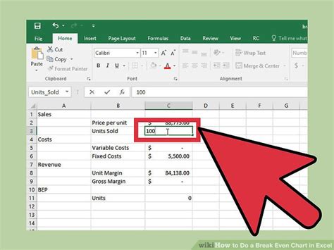 How To Do A Break Even Chart In Excel With Pictures WikiHow