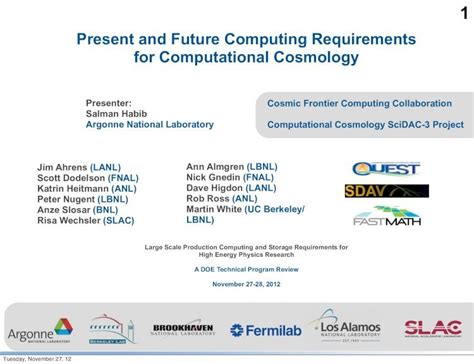 Pdf Present And Future Computing Requirements For · Present And