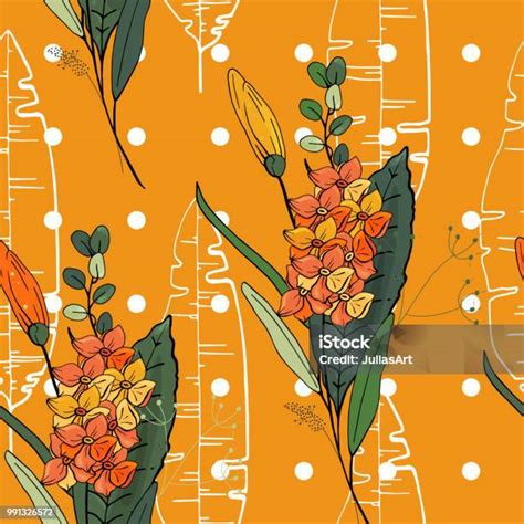 Latar Belakang Vintage Wallpaper Tangan Digambar Ilustrasi Vektor Pola