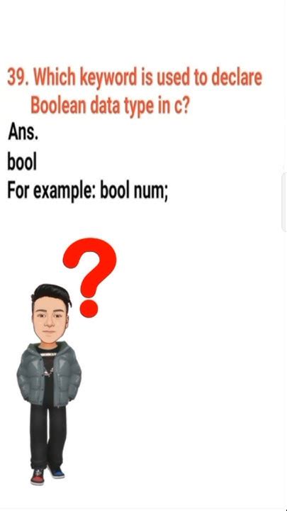 Which Keyword Is Used To Declare Boolean Data Type In C Youtube