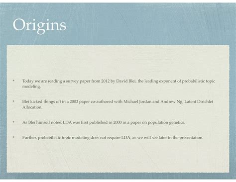 Probabilistic Topic Models Ppt