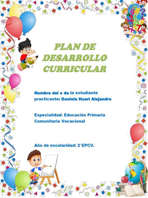Pdc 1 Final Pdf Educación Primaria
