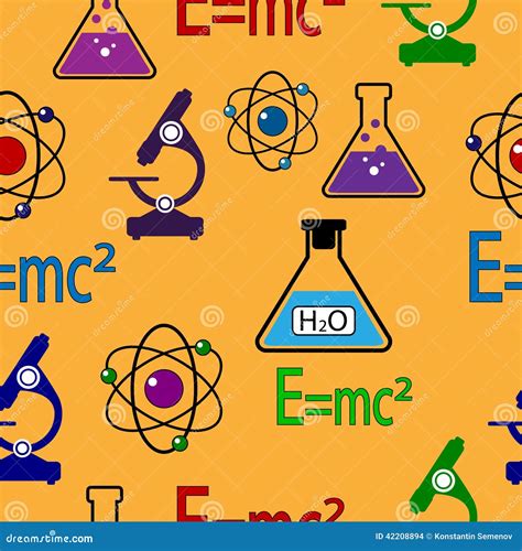 Science Seamless Pattern Stock Vector Illustration Of Education