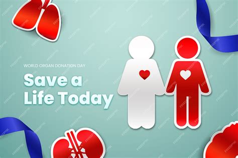 Premium Vector Realistic World Organ Donation Day Background