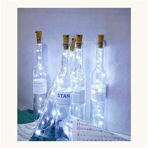Wine Bottle Led Cork Lights Diy Cool White Batteries Included Diy