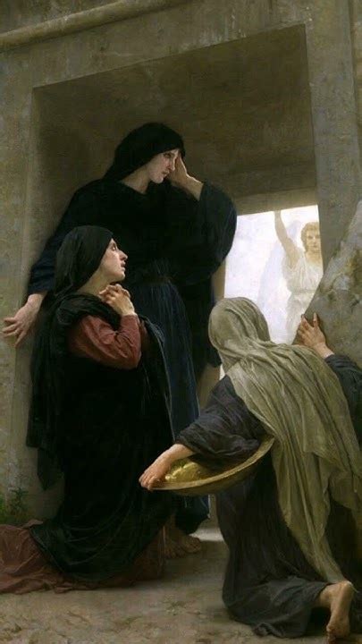 Տիրոջ հրեշտակը երկնքից իջավ նրա տեսքը փայլակի նման էր նա ասաց կանանց գիտեմ որ փնտրում եք