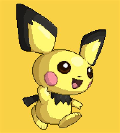 Pichu Pixel Art By Supermario322 On Deviantart