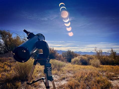 Eclipse Composite From Southern Utah Rastrophotography