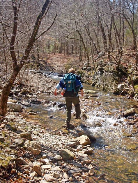 David Dances On The Rocks Across Viles Branch Creek Sleeping Under The Stars Hiking Under