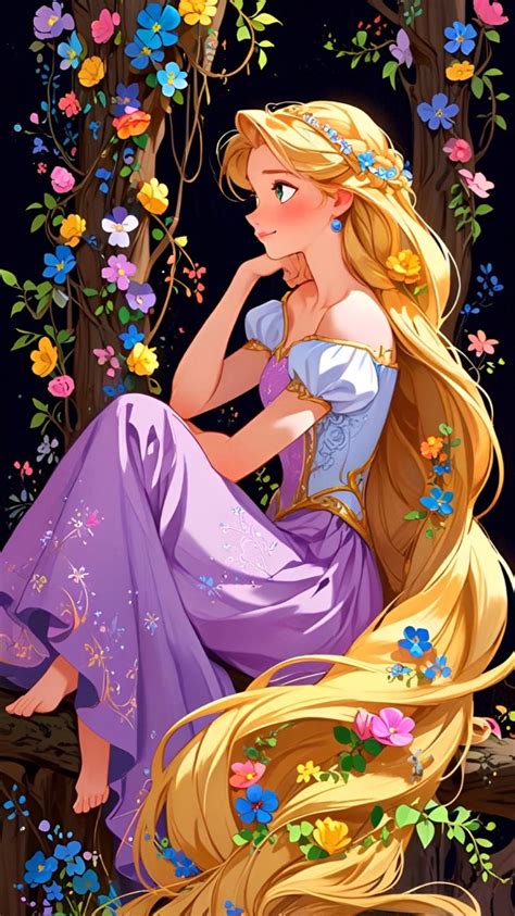 Rapunzel In 2025 Cute Disney Drawings Disney Princess Art Rapunzel