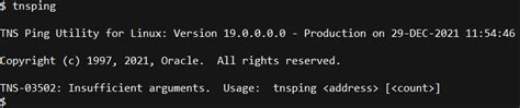 Oracle Tnsping Sql1