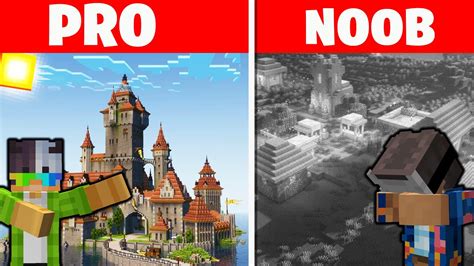 NOOB VS PRO KRALLIK YAPI KAPIŞMASI Minecraft YouTube