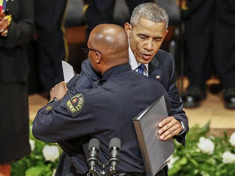 President Obama Honors Dallas Officers At Memorial Service