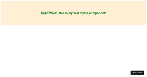 Styled Components Base Codesandbox