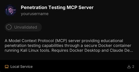 Penetration Testing Mcp Server Mcp · Lobehub