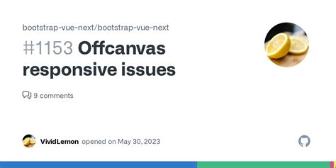 Offcanvas Responsive Issues Issue 1153 Bootstrap Vue Next