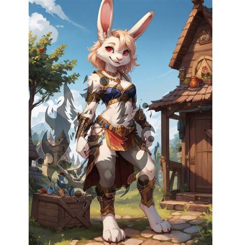 Anthro Rabbit Image Digital Download Hd Image Original Fantasy Concept