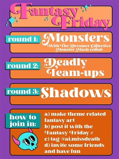 Its Fantasy Friday Again Yall This Week Is A Bunch Of Spooky Mash Ups