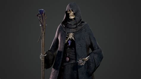 modular skeleton mage in characters ue marketplace