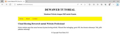Panduan Cara Membuat Website Dengan Php Untuk Pemula