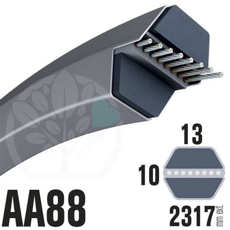 Courroie Tondeuse Aa88 Héxagonale 13 Mm X 2332 Mm