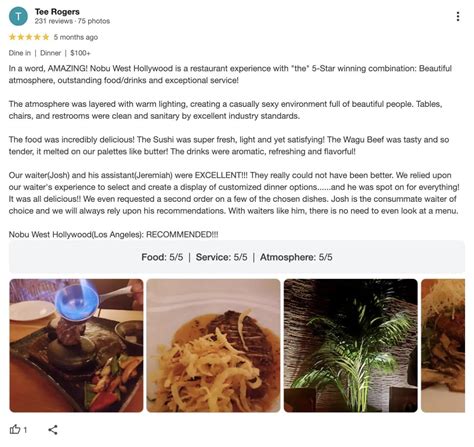 Good Restaurant Review To Improve Customer Loyalty 35 Examples