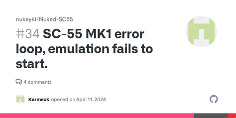 Sc Mk Error Loop Emulation Fails To Start Issue Nukeykt