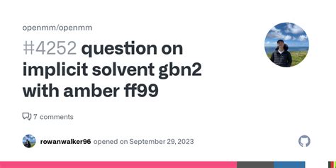 Question On Implicit Solvent Gbn2 With Amber Ff99 · Issue 4252