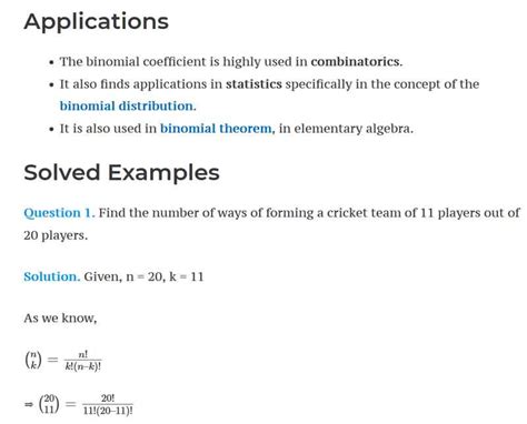 N Choose K Formula ⭐️⭐️⭐️⭐️⭐️