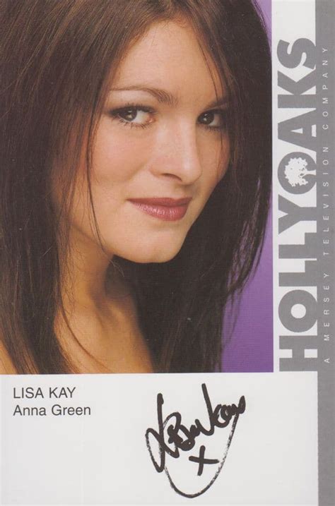 Lisa Kay Hollyoaks Vintage Official Double Sided Pictures Rare Cast