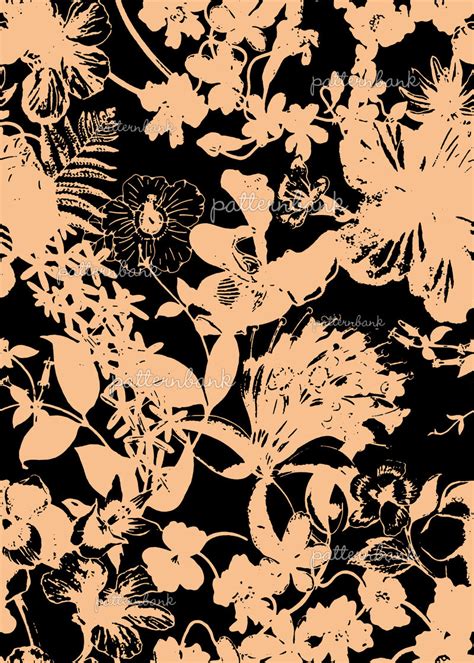 Monoton Cut Out Flowers By Kostinartpoint Patterns Seamless Repeat