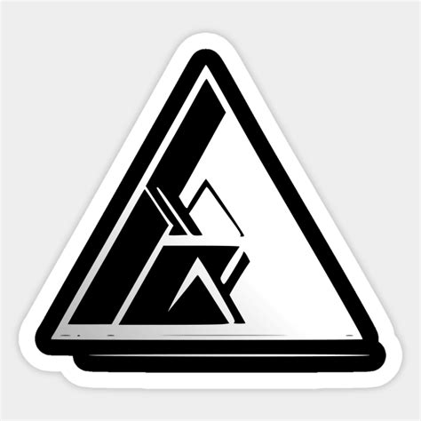 Triangle Line Art Line Art Sticker Teepublic