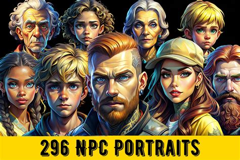 296 Unique Npc Portraits 2d Characters Unity Asset Store
