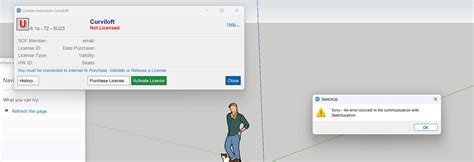 An Error Occoured In Comunication With Sketchucation Extensions