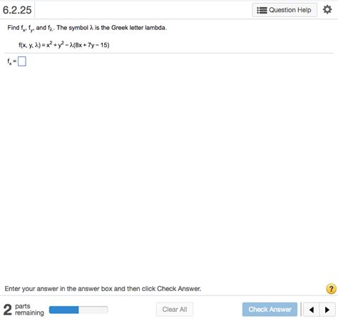 Solved 6225 Question Help Find Fx Fy And Fa The