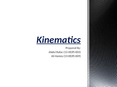 PPTX Kinematics Slides On Engineering Mechanics DOKUMEN TIPS