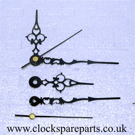 98mm Black Ornate Hands Buy Clock Spare Parts Online