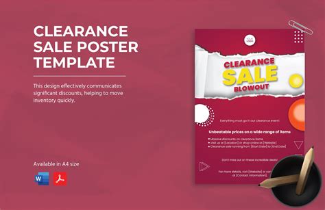 Editable Sale Poster Templates In Word To Download