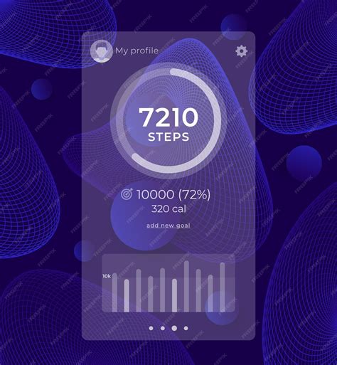 Premium Vector Fitness App Activity Tracker And Step Counter Ui