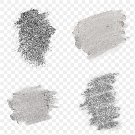Transparent Background Silver Glitter Brush Stroke Png Draw Willy Images