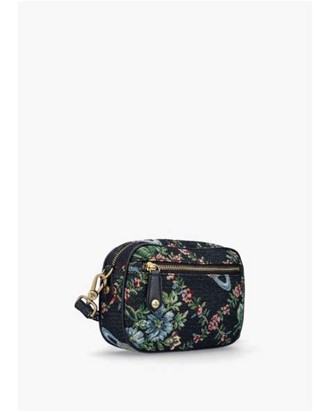 Vivienne Westwood Anna Vegan Black Trellis Tapestry Camera Bag Lyst
