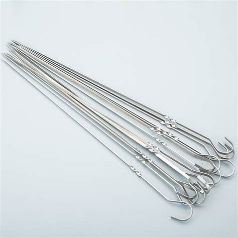 12 Pcs 9 Shaped Stainless Steel Kabob Skewers With Grandado