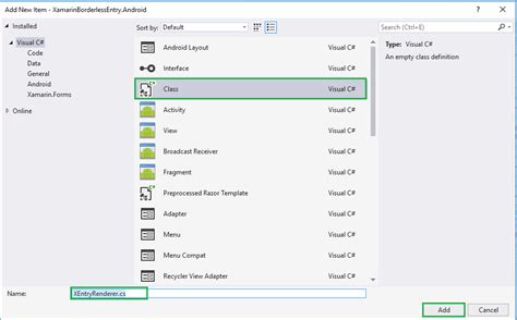 Xamarinforms Borderless Entry Using Custom Renderer
