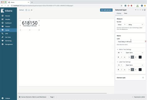 Using Metric And Markdown Elements In Canvas Within Kibana Elastic Blog