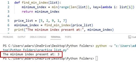How To Get The Index Of The Minimum Element Of A List In Python 6 Methods